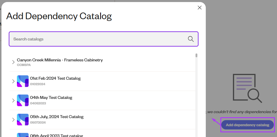 Authoring Hub - Catalog Dependencies – Content Studio