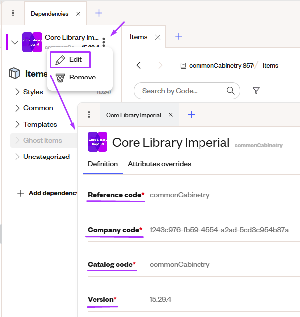 Authoring Hub - Catalog Dependencies – Content Studio