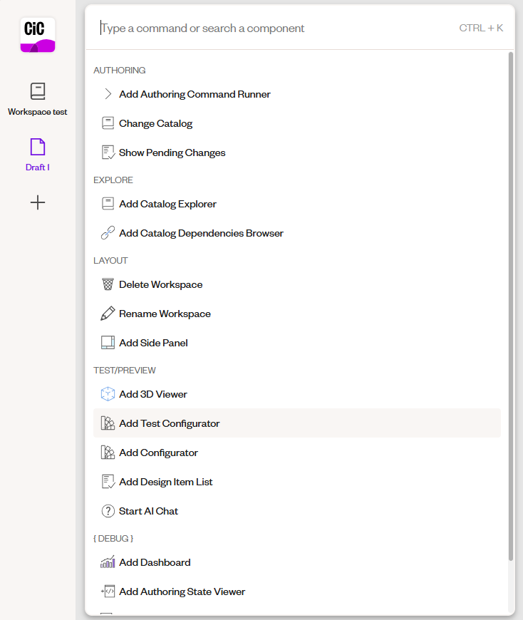 Authoring Hub - Interface – Content Studio