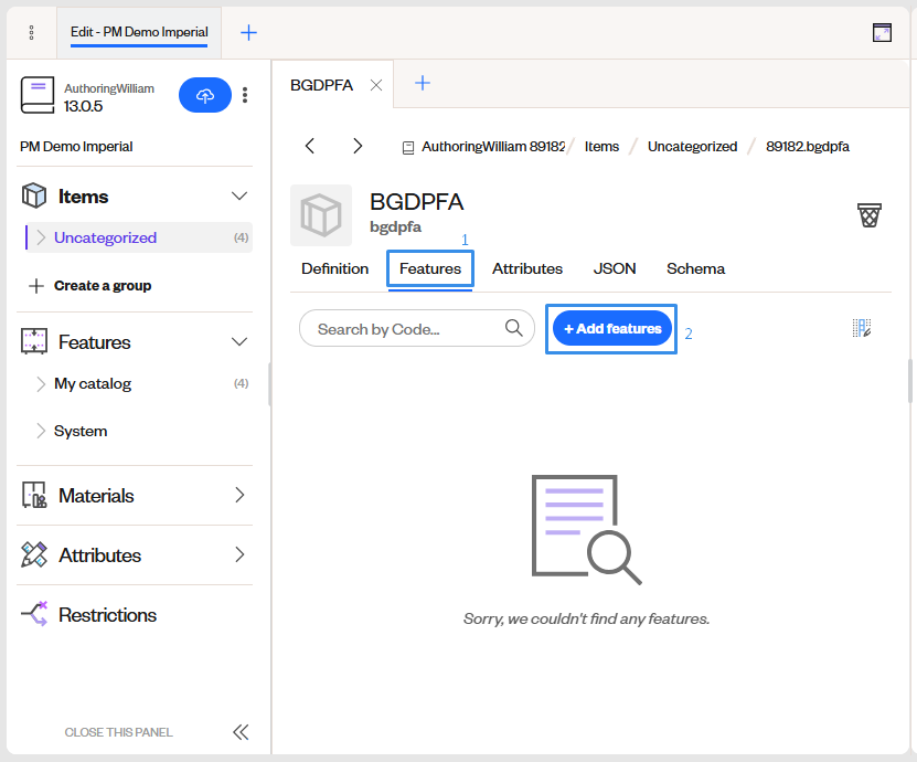 Authoring Hub - How to add features into a catalog – Content Studio