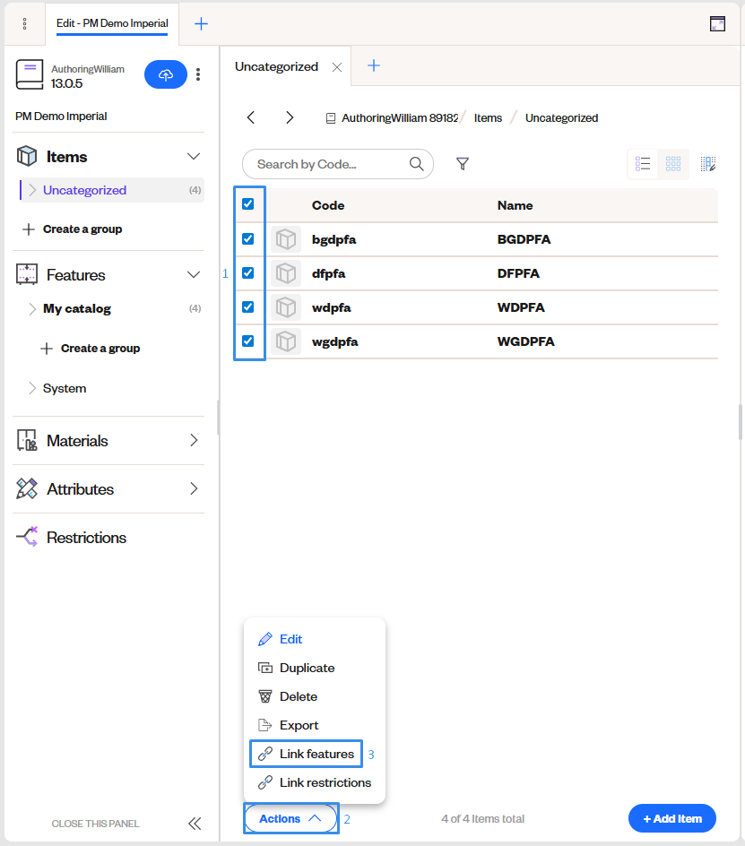 Authoring Hub - How to add features into a catalog – Content Studio