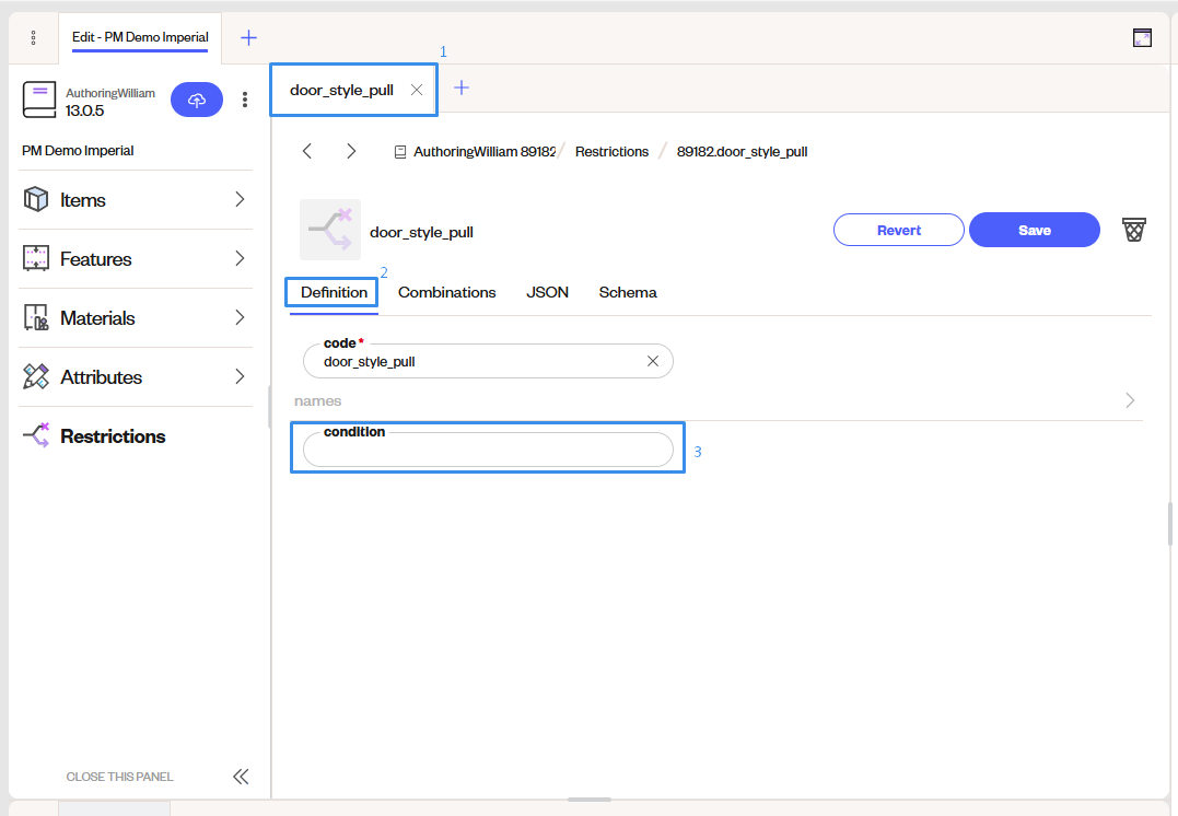 Authoring Hub - How to create restrictions – Content Studio