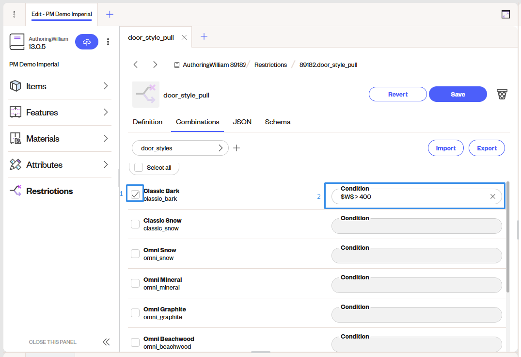 Authoring Hub - How to create restrictions – Content Studio